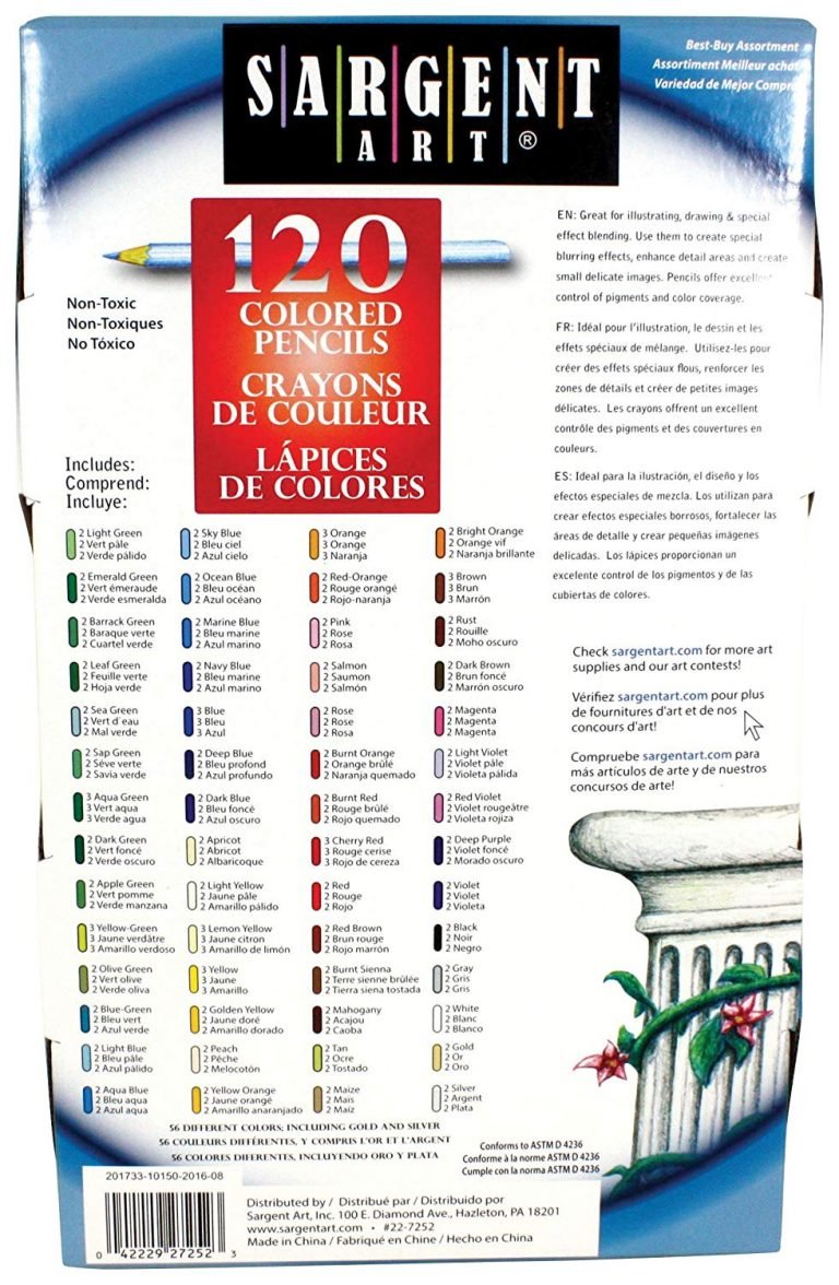 Sargent Art Colored Pencils Review: 120-Piece Set | WoWPencils